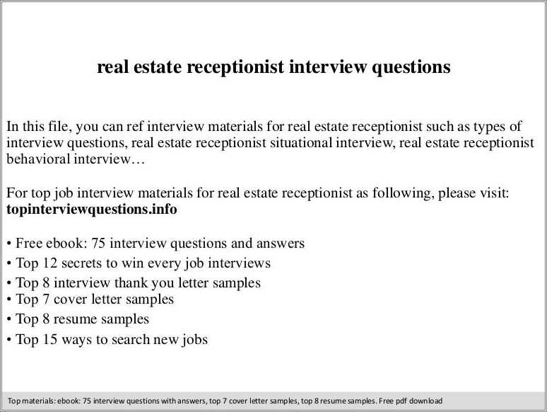 Real Estate Receptionist Job Description Resume Resume Example Gallery real-estate-receptionist-job-description-resume-resume-example-gallery