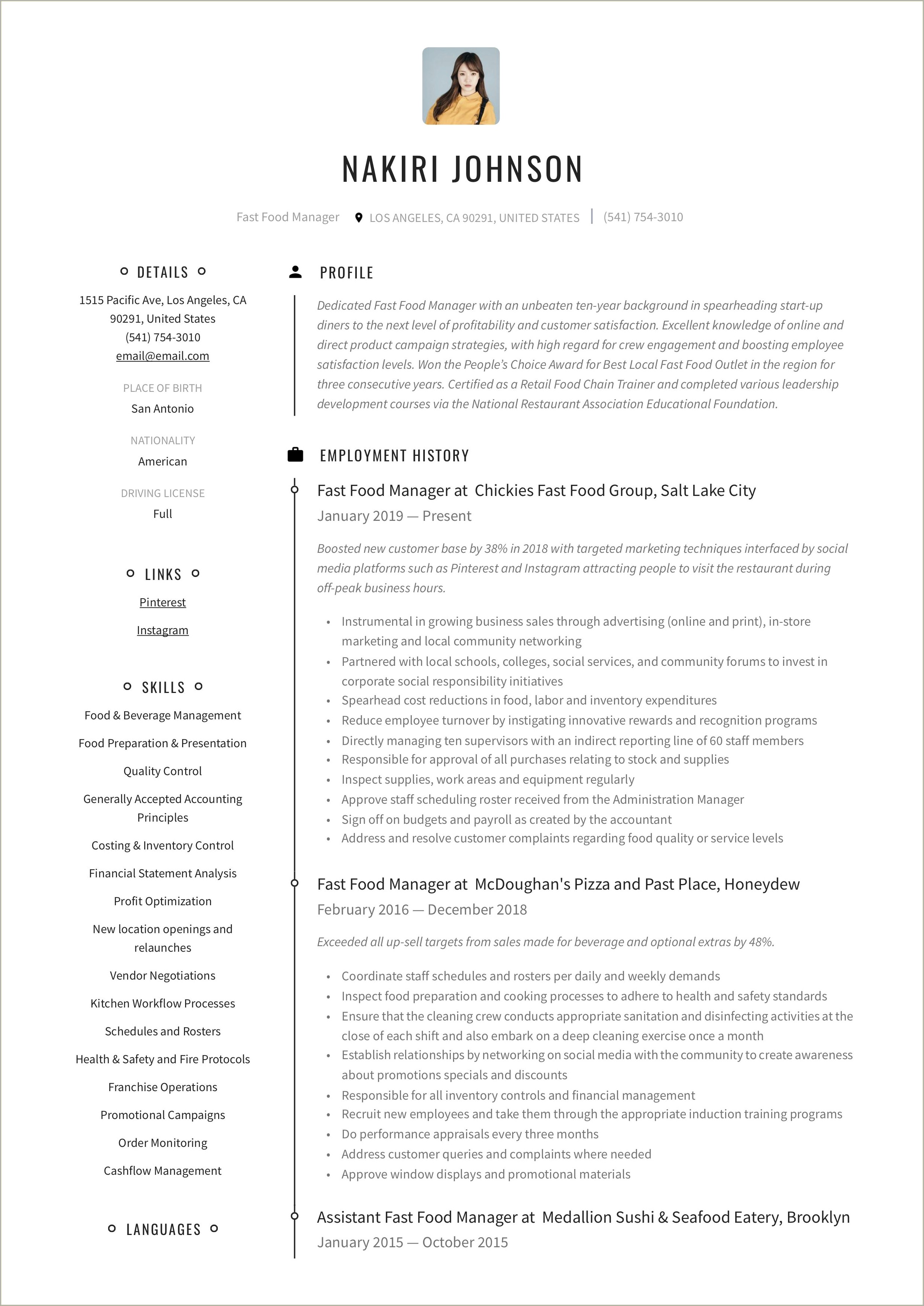 sample-restaurant-shift-manager-resume-resume-example-gallery