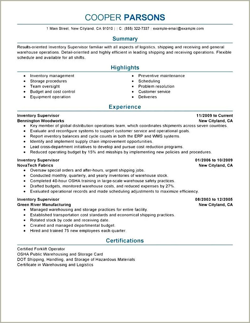Construction Safety Supervisor Resume Sample Resume Example Gallery construction-safety-supervisor-resume-sample-resume-example-gallery