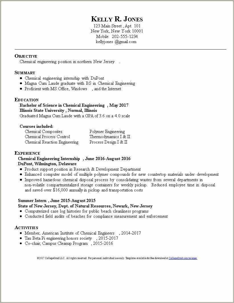 Resume Examples For New College Graduates Resume Example Gallery resume-examples-for-new-college-graduates-resume-example-gallery
