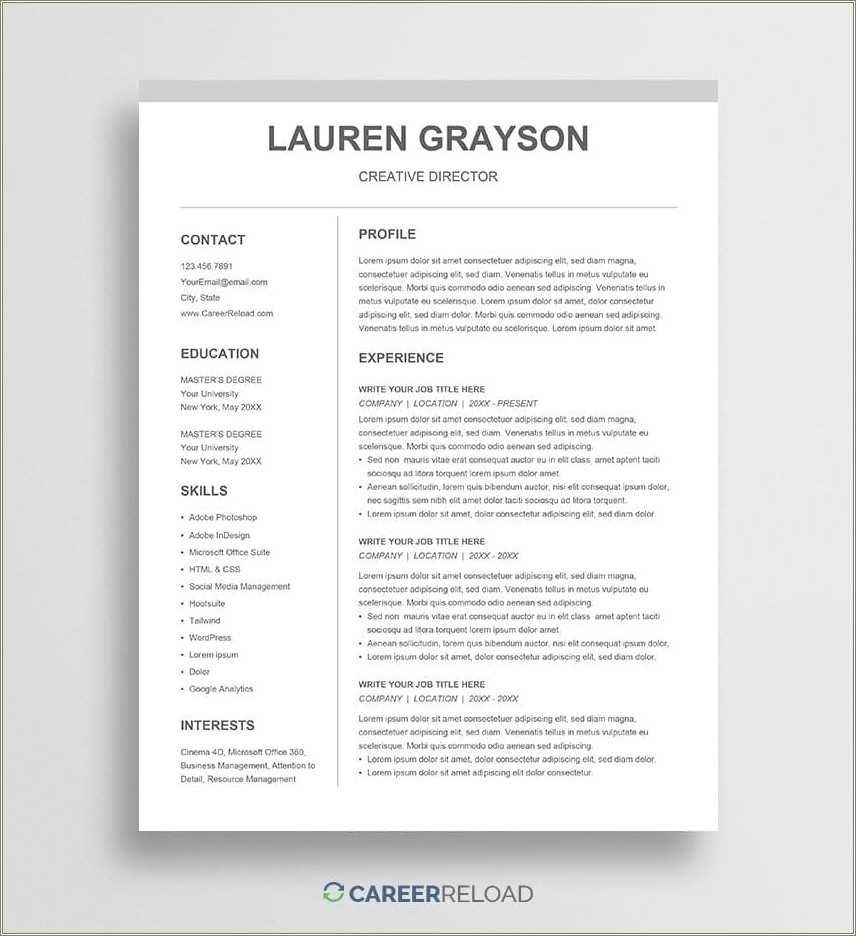 Resume Examples In Google Docs Resume Example Gallery resume-examples-in-google-docs-resume-example-gallery