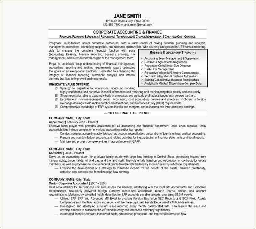 Resume Objective For Financial Management Resume Example Gallery