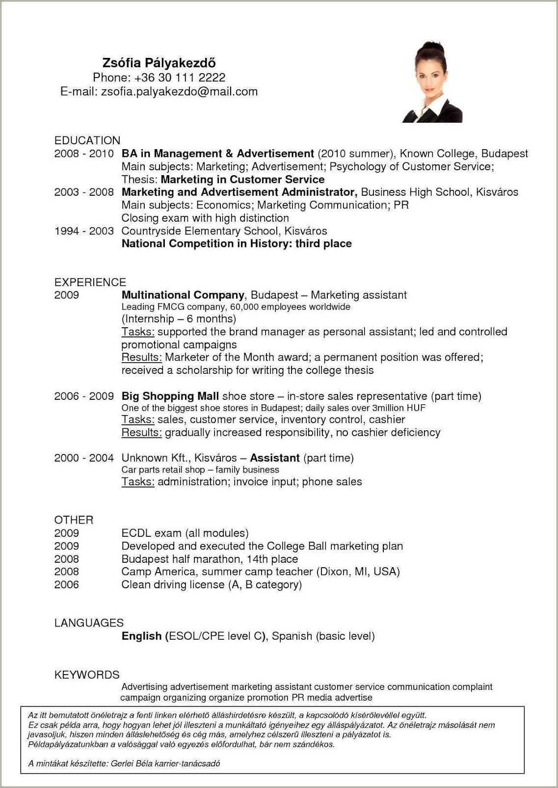 Resume Examples Marketing Manager Position Resume Example Gallery resume-examples-marketing-manager-position-resume-example-gallery
