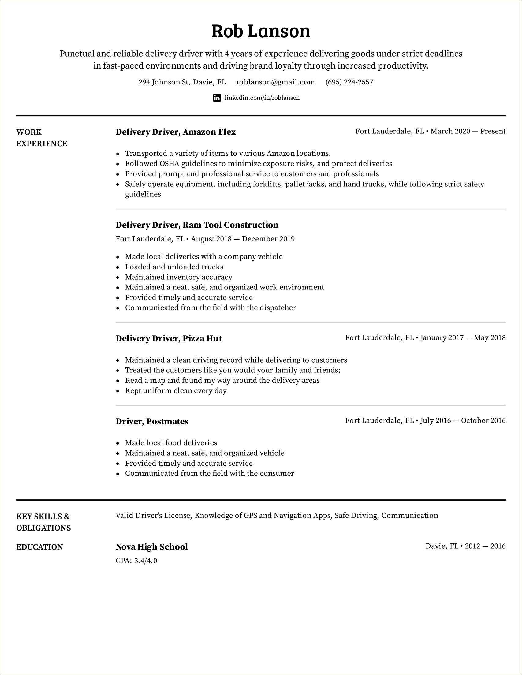 Resume Objective For School Bus Driver Resume Example Gallery resume-objective-for-school-bus-driver-resume-example-gallery