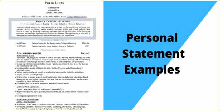 Resume Personal Statement Examples Student Resume Example Gallery resume-personal-statement-examples-student-resume-example-gallery