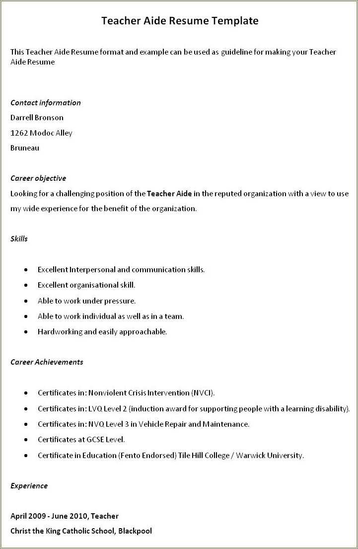 Resume Sample For Daycare Teacher Resume Example Gallery resume-sample-for-daycare-teacher-resume-example-gallery