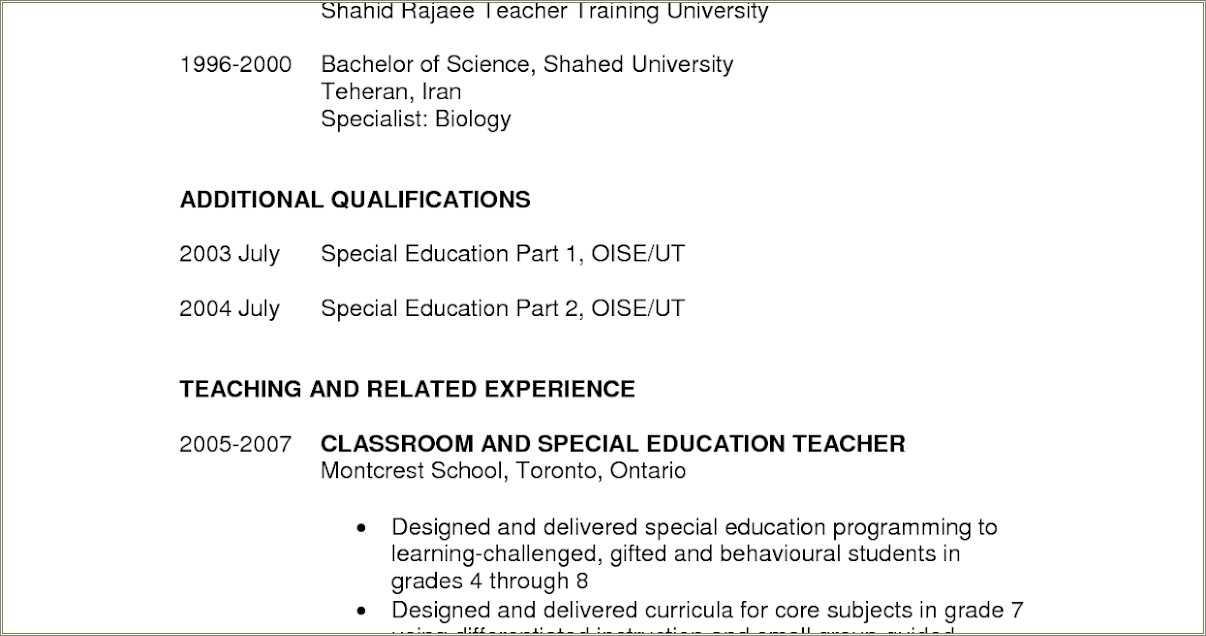Resume Sample Special Education Teacher Resume Example Gallery resume-sample-special-education-teacher-resume-example-gallery