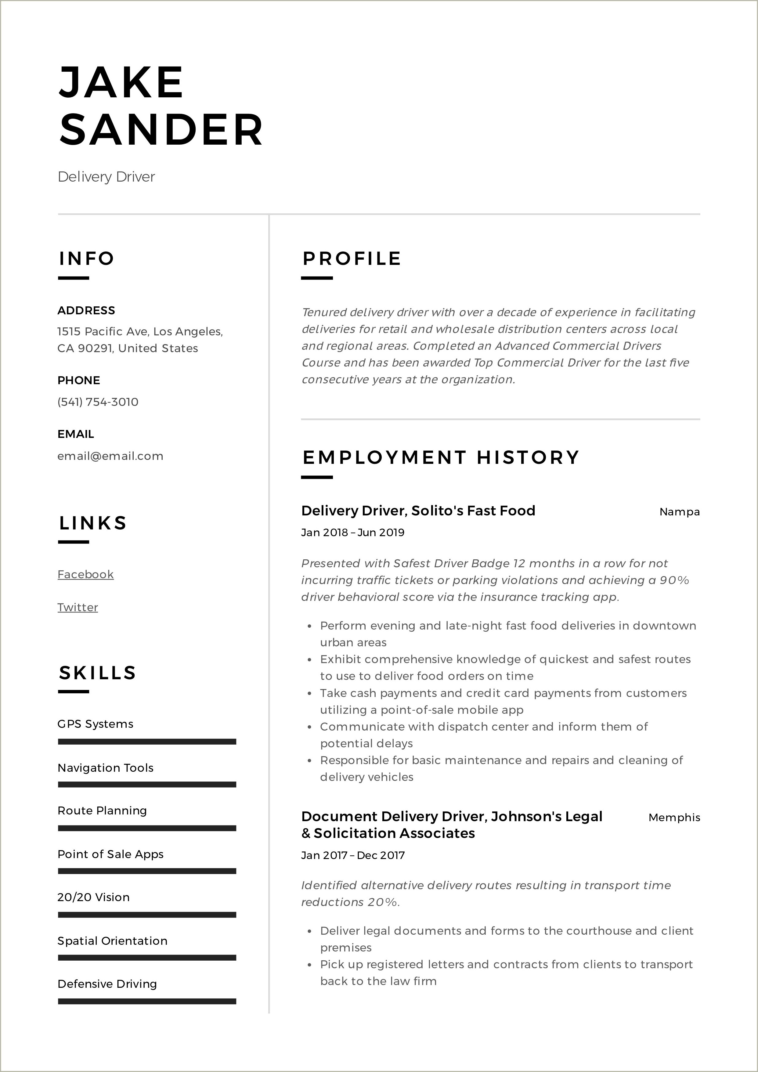 Resume Sample Trucking Company Supervisor Resume Example Gallery resume-sample-trucking-company-supervisor-resume-example-gallery