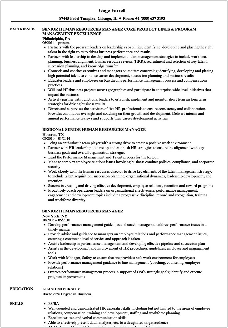 Resume Samples Human Resources Generalist Resume Example Gallery resume-samples-human-resources-generalist-resume-example-gallery