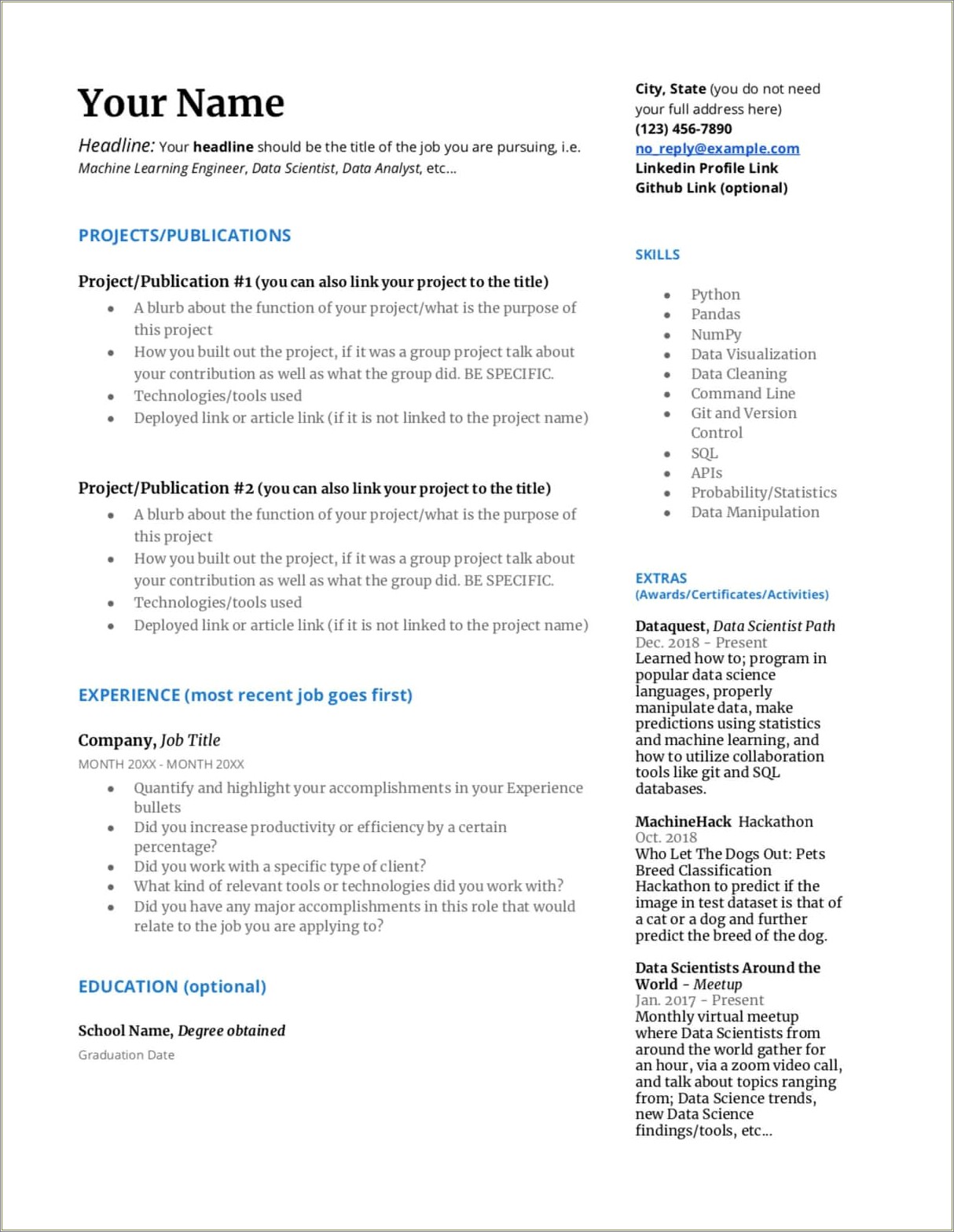 resume-skill-level-cv-template-resume-example-gallery