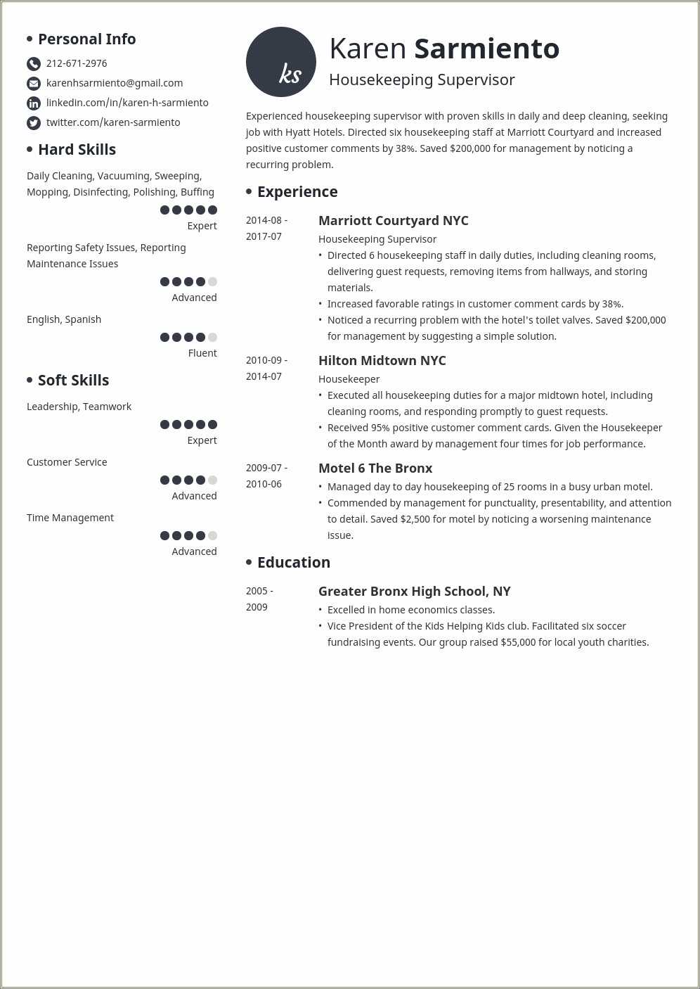 resume-summary-for-housekeeping-manager-resume-example-gallery