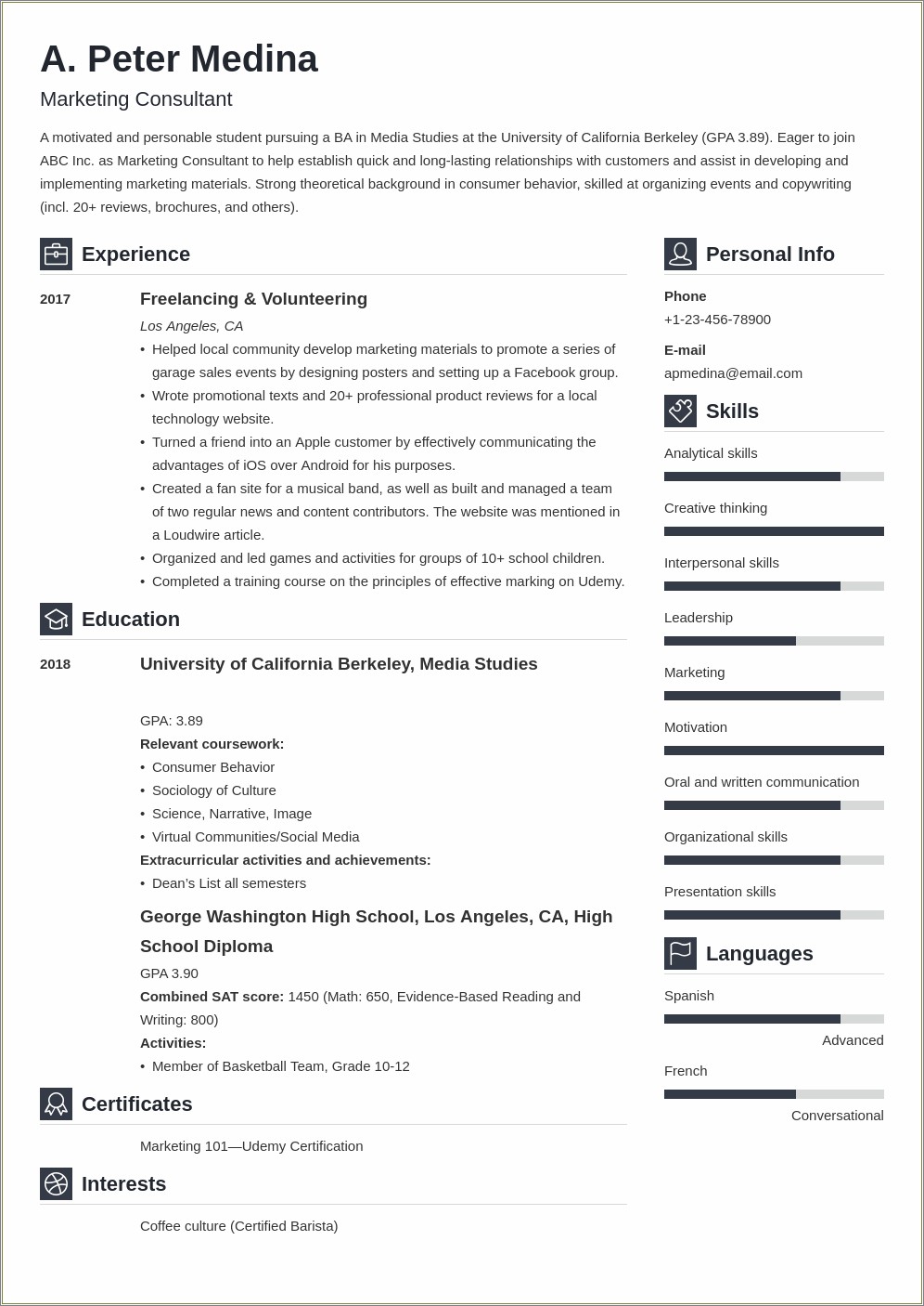 Resume Without Job Experience Example - Resume Example Gallery