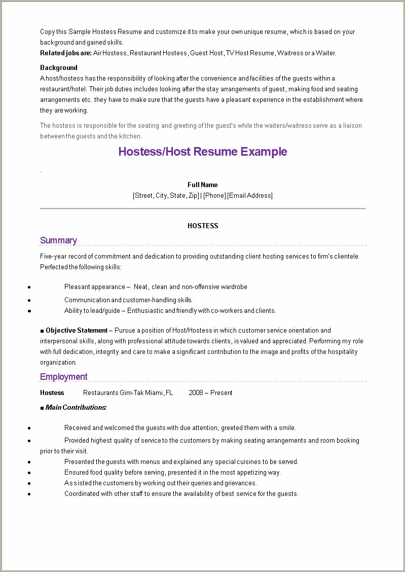 Resume Work Experience Server Sample Resume Example Gallery resume-work-experience-server-sample-resume-example-gallery