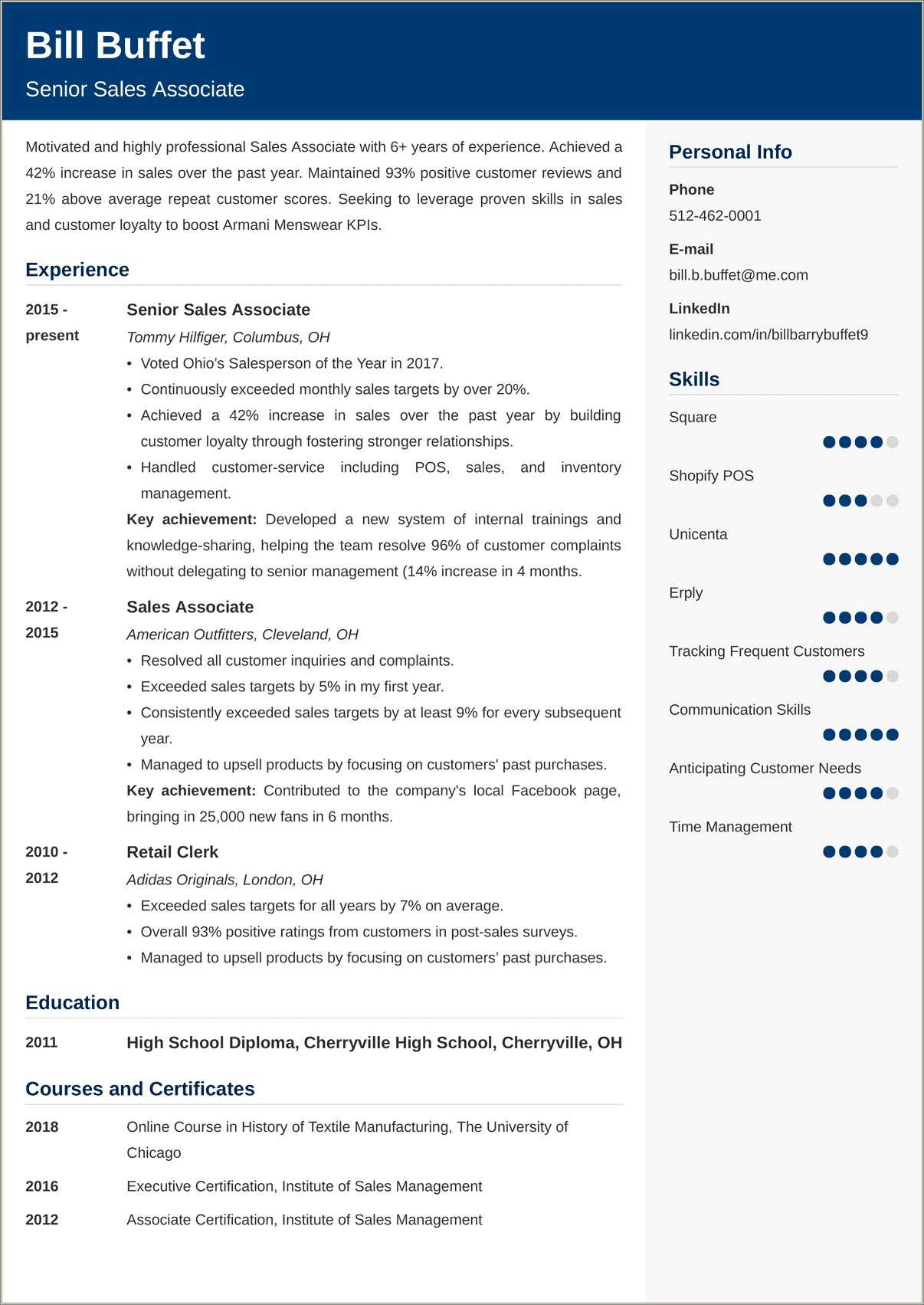 Resume Examples Sales Associate No Job Experience Resume Example Gallery