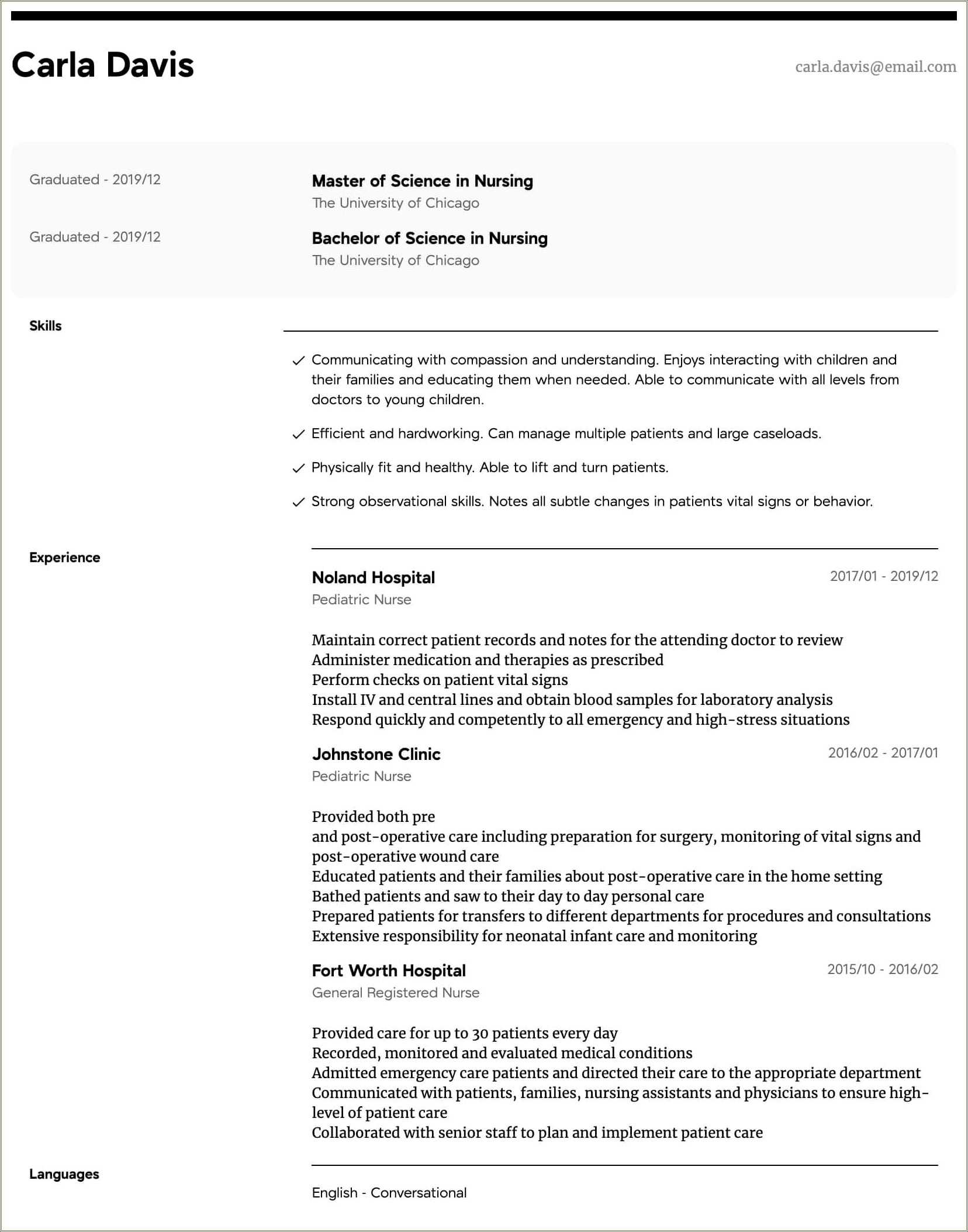 Sample Acute Care Nurse Resume Resume Example Gallery sample-acute-care-nurse-resume-resume-example-gallery
