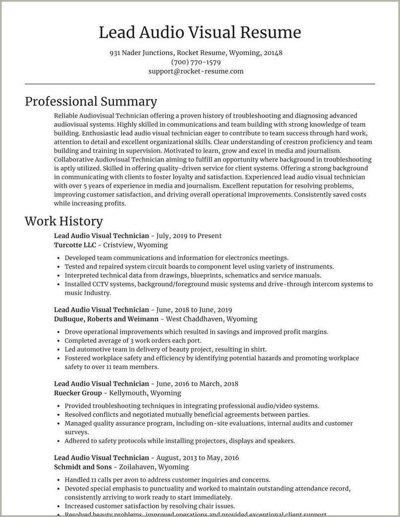 Sample Audio Visual Programmer Resume Resume Example Gallery sample-audio-visual-programmer-resume-resume-example-gallery