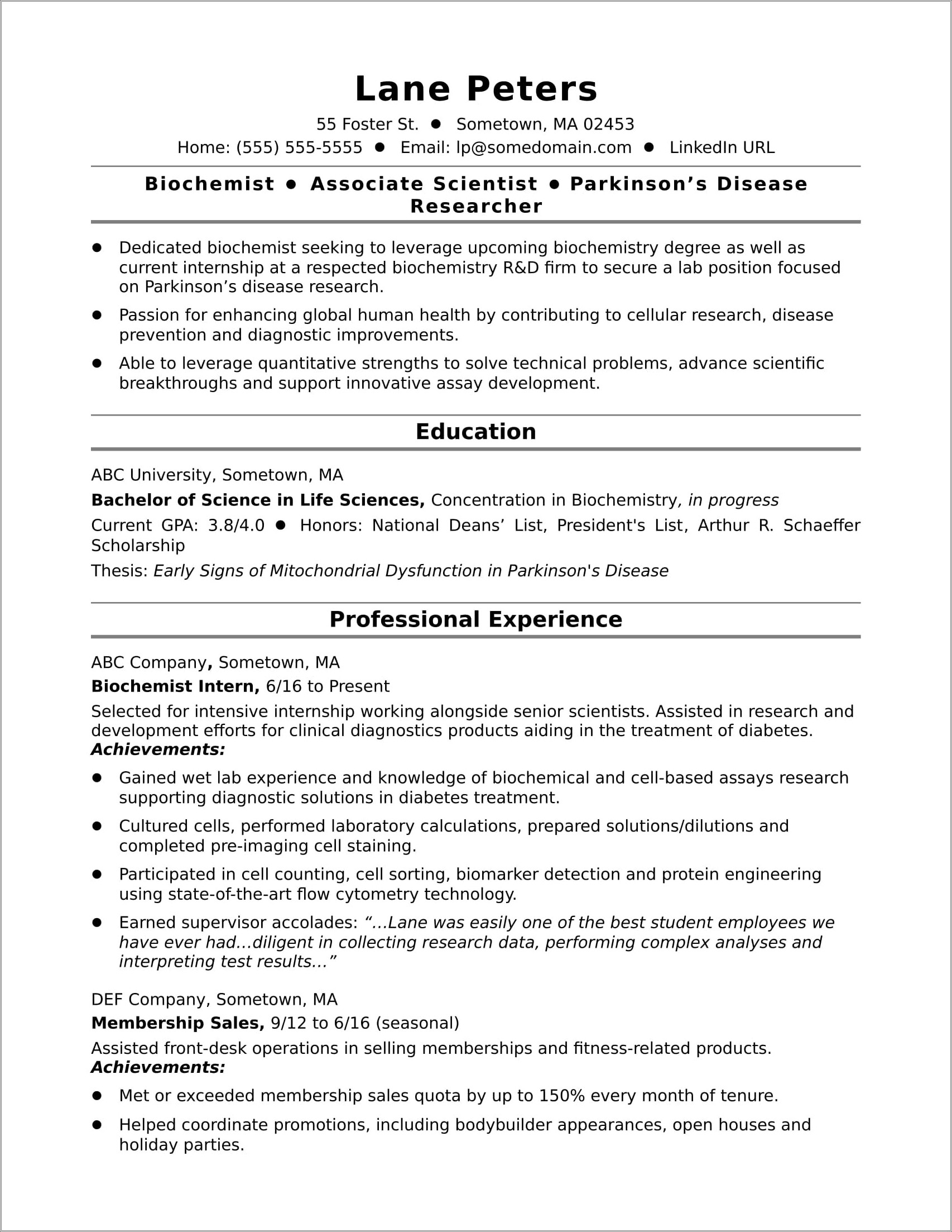 sample-biology-major-graduate-resume-resume-example-gallery