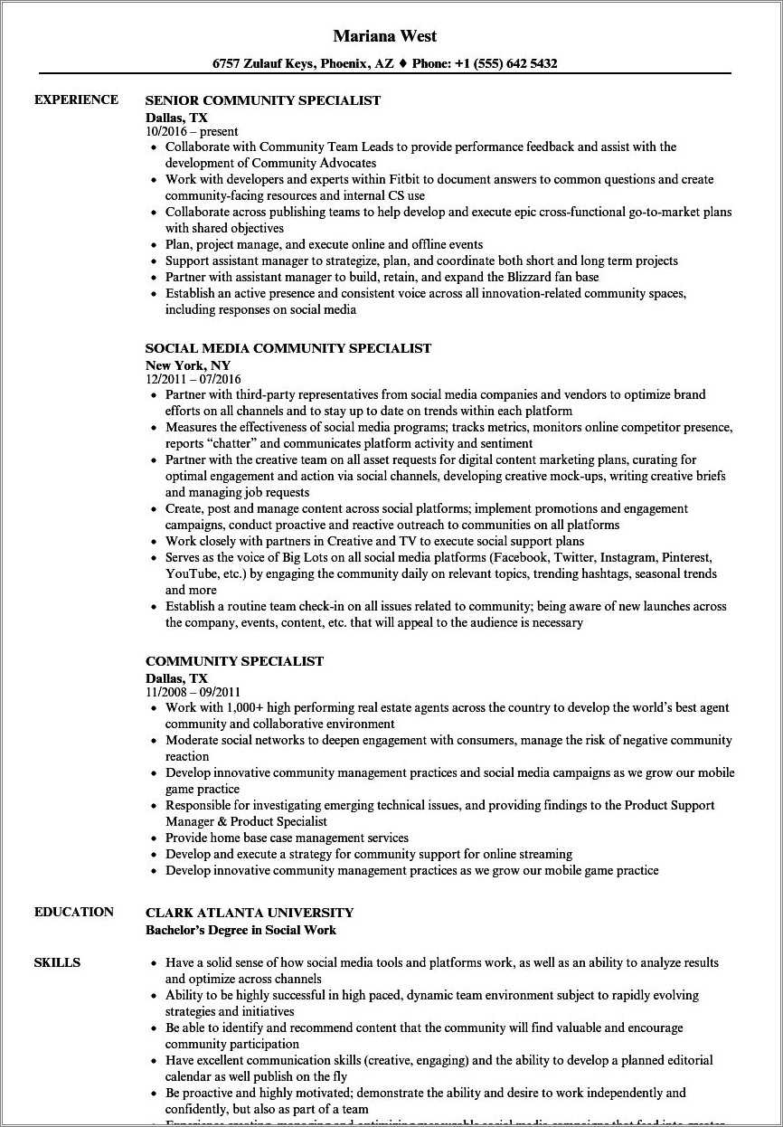 Sample Community Relations Specialists Resumes Resume Example Gallery sample-community-relations-specialists-resumes-resume-example-gallery