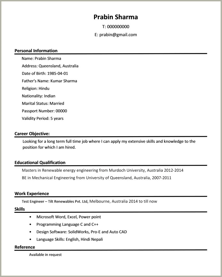 Sample Electrical Engineer Resume Australia Resume Example Gallery sample-electrical-engineer-resume-australia-resume-example-gallery