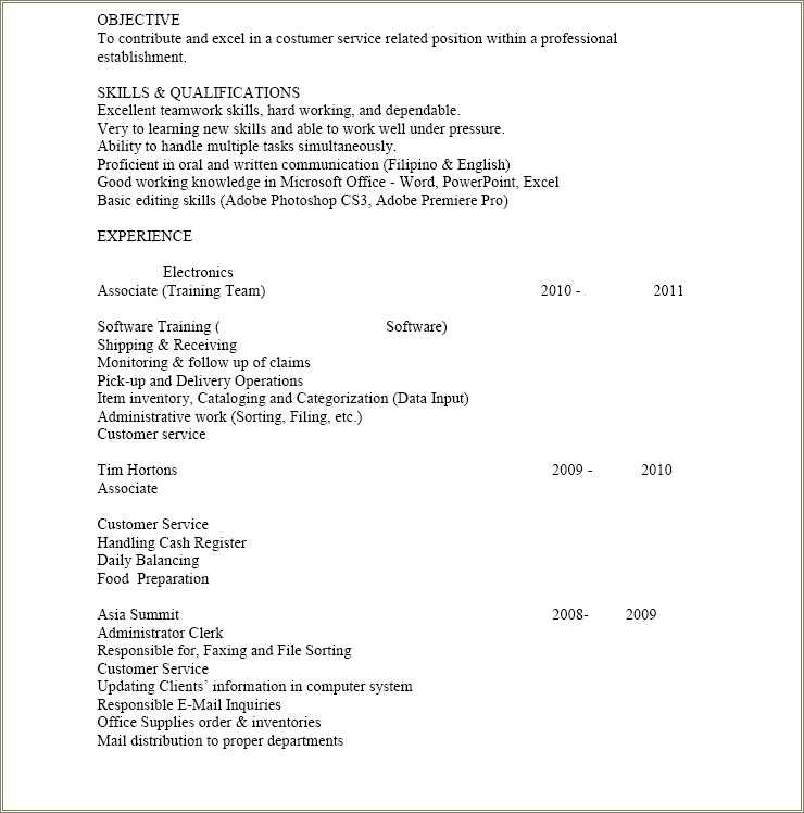 Sample Of Good Resume Philippines Resume Example Gallery sample-of-good-resume-philippines-resume-example-gallery