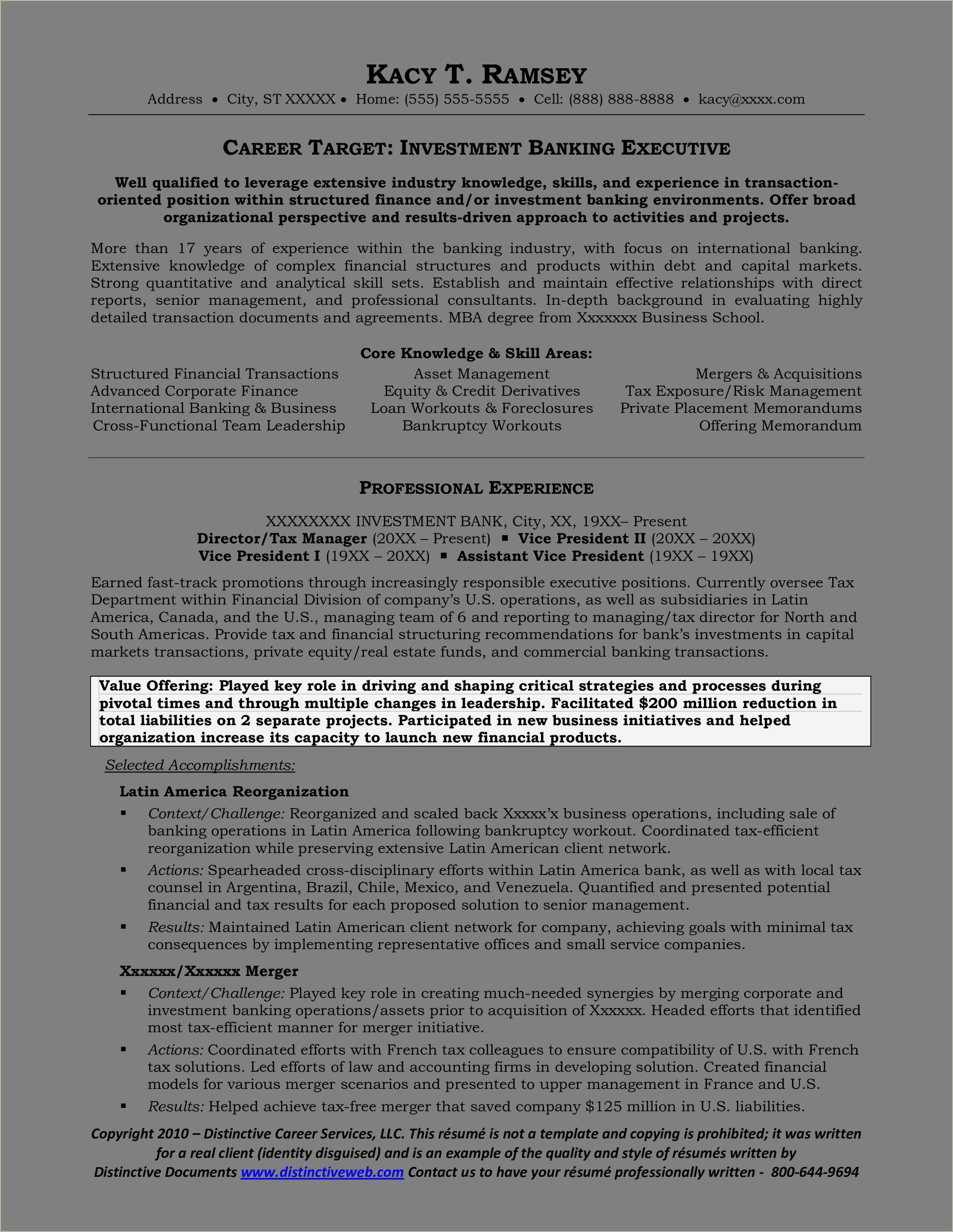 Resume Skills For Private Equity Resume Example Gallery