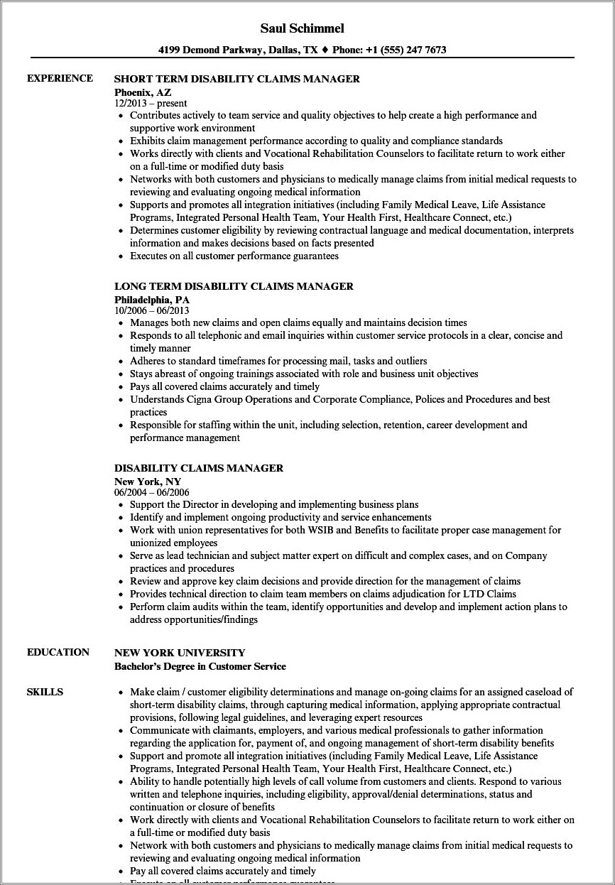 Do We Put Disability In Resume - Resume Example Gallery