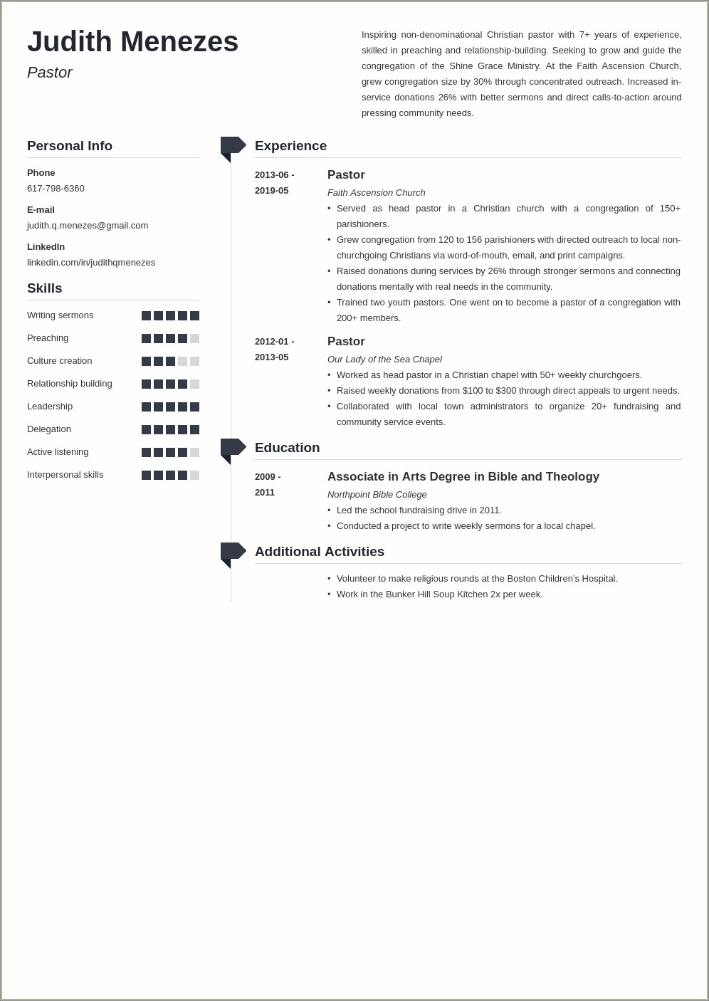sample-objectives-for-pastor-resume-resume-example-gallery