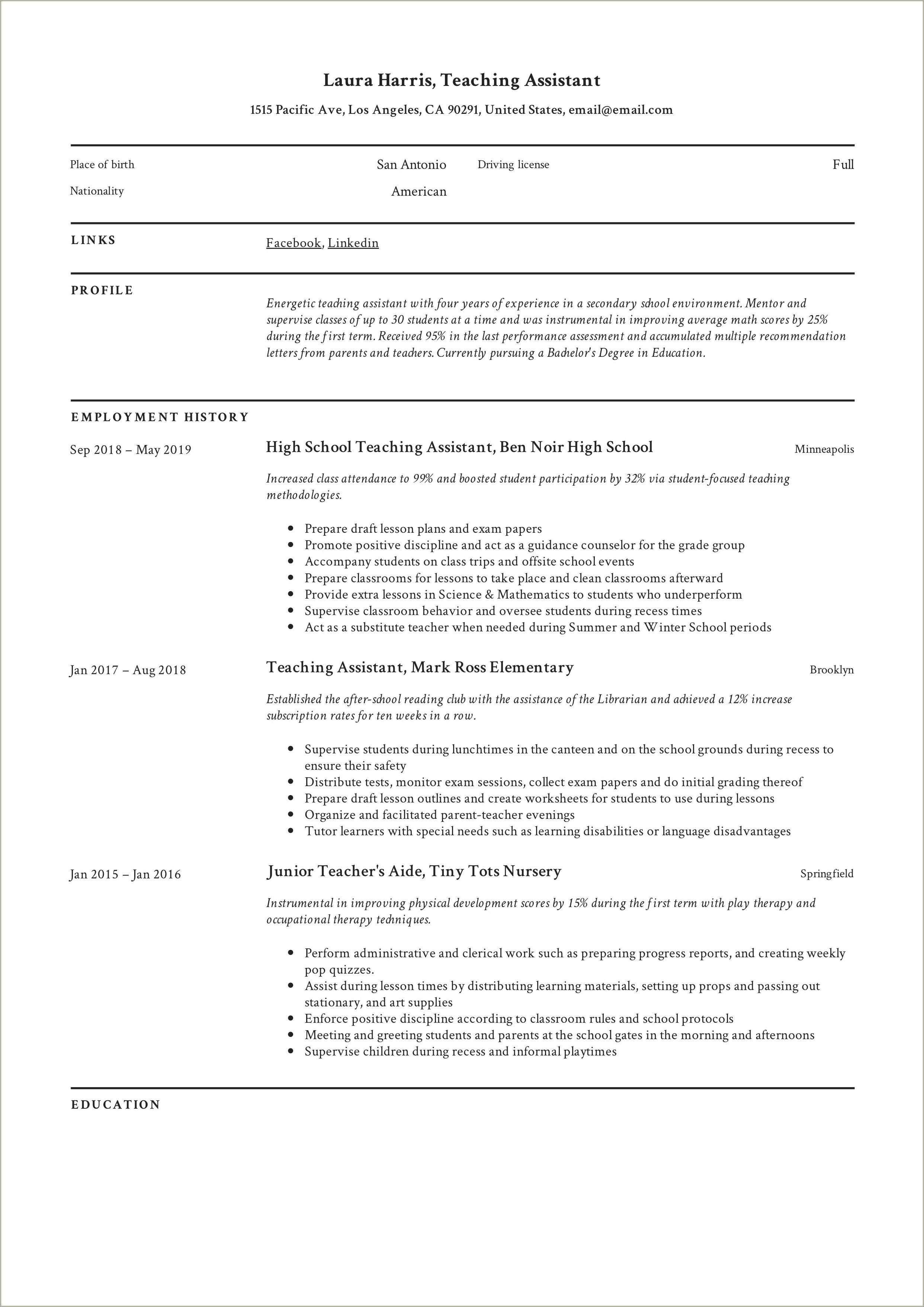 Sample Resume For Instructional Assistant Resume Example Gallery sample-resume-for-instructional-assistant-resume-example-gallery