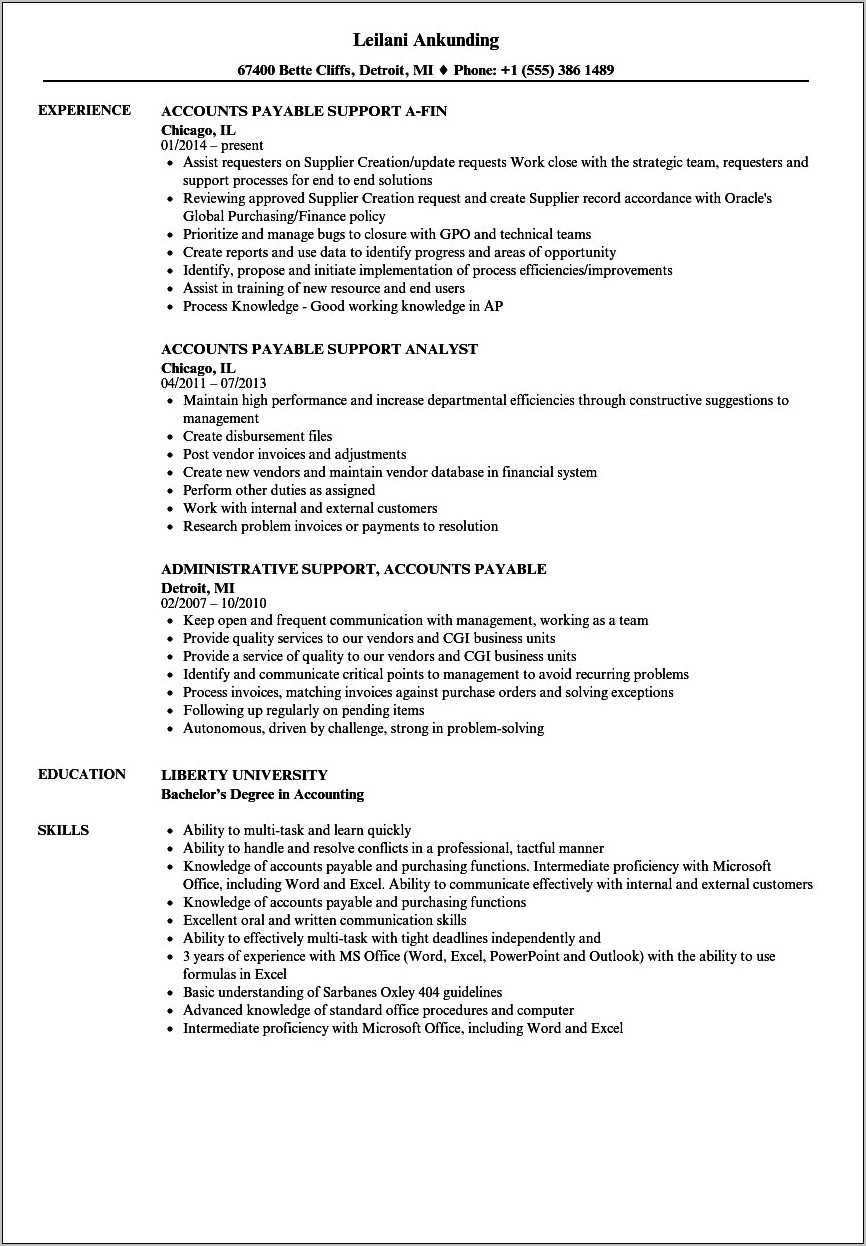 Sample Resume For Invoice Processing Resume Example Gallery sample-resume-for-invoice-processing-resume-example-gallery