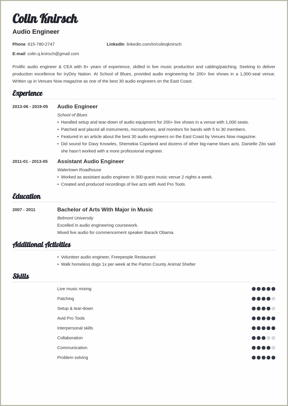 Sample Resume For Professional Speaker - Resume Example Gallery