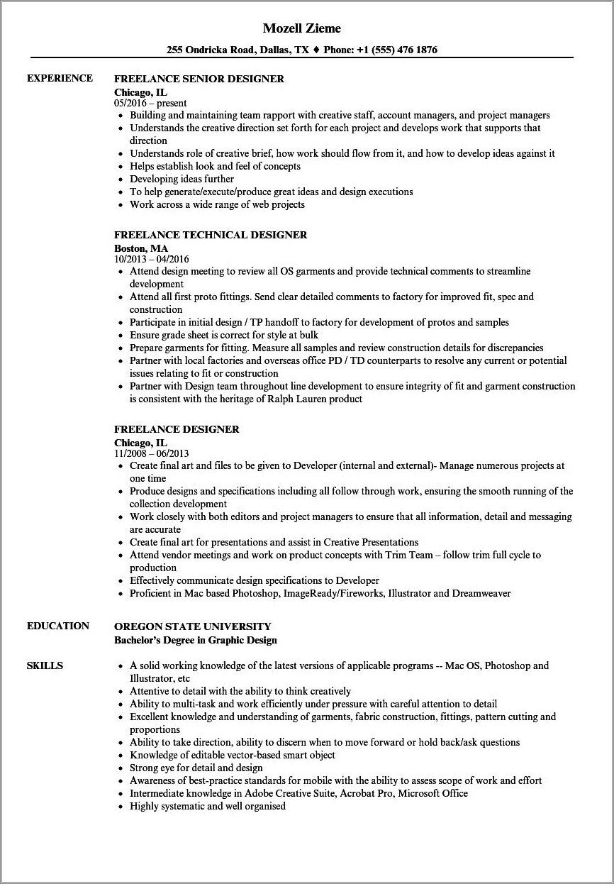 sample-resume-with-freelance-experience-resume-example-gallery