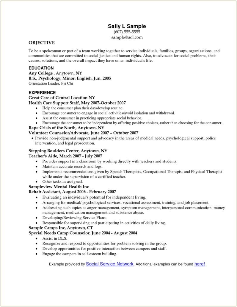 Sample Social Services Resume Objective Resume Example Gallery sample-social-services-resume-objective-resume-example-gallery