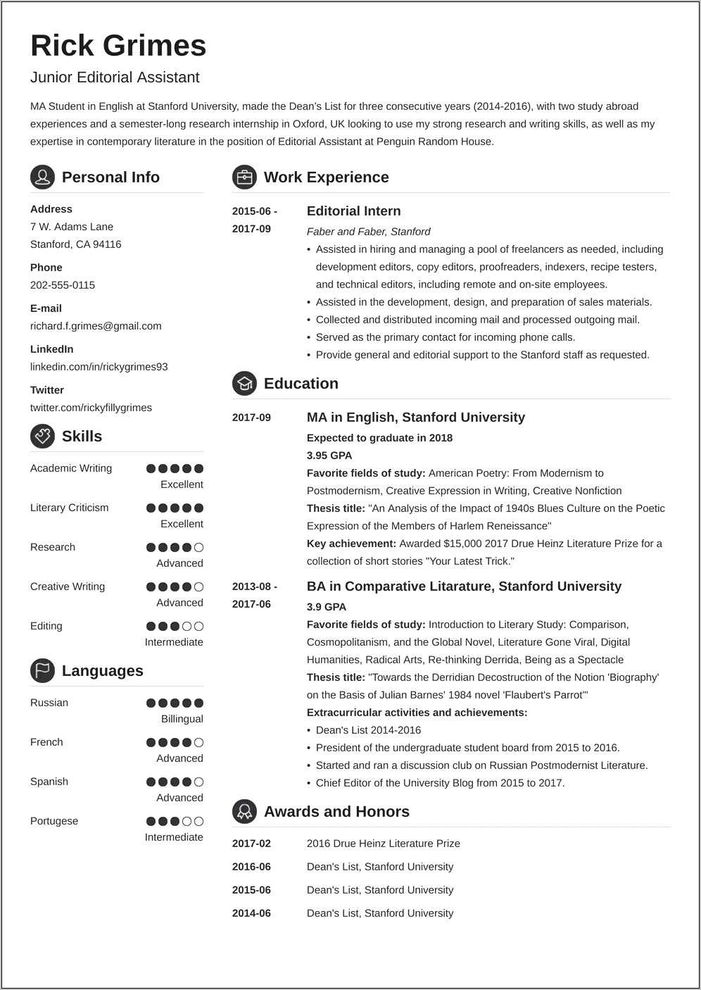 Skills For A Beginner Resume Resume Example Gallery