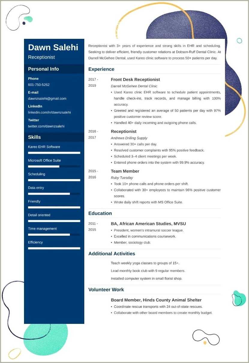 Resume Examples For Receptionist Skills Resume Example Gallery resume-examples-for-receptionist-skills-resume-example-gallery