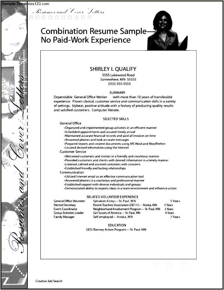 Resume Skills Examples No Experience Resume Example Gallery resume-skills-examples-no-experience-resume-example-gallery