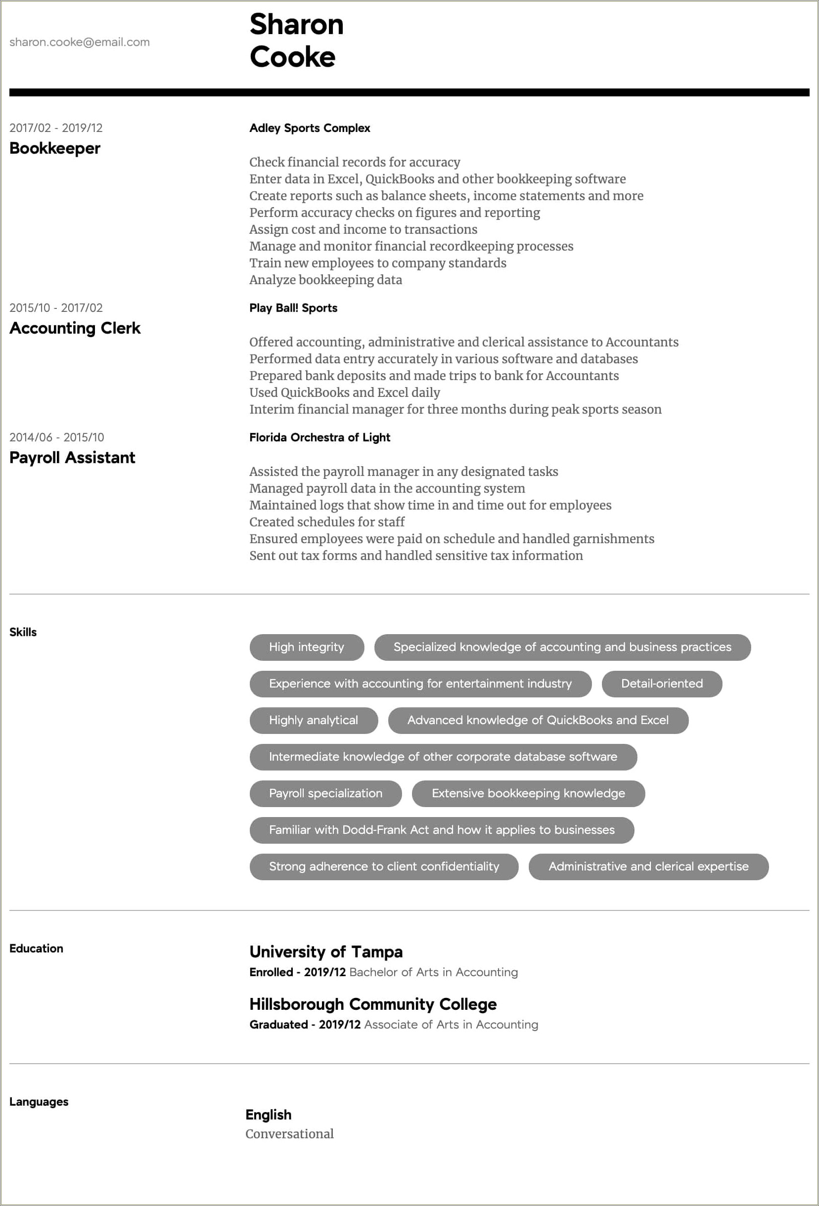 Soft Skills For Finance Resume Resume Example Gallery