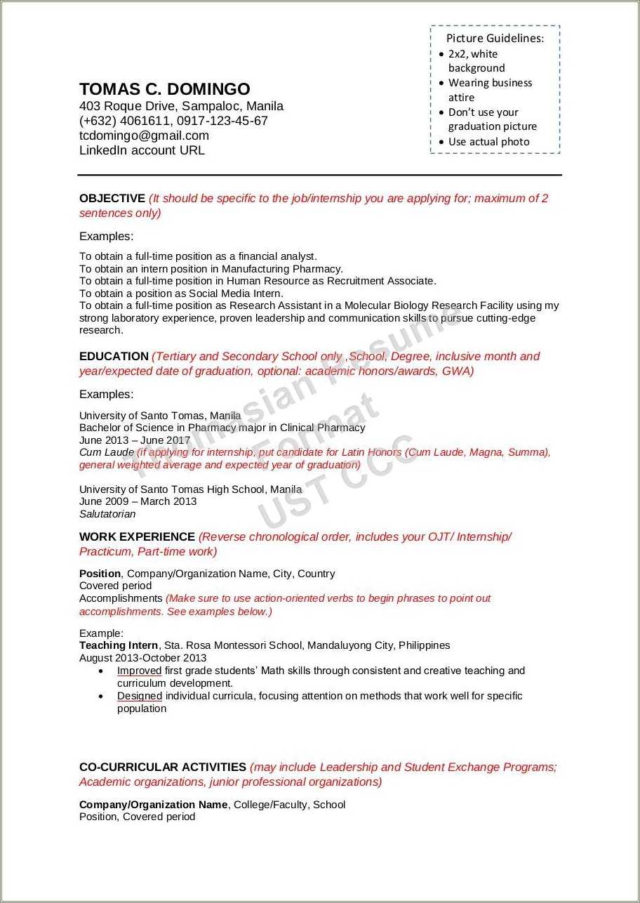 st-thomas-university-resume-sample-resume-example-gallery