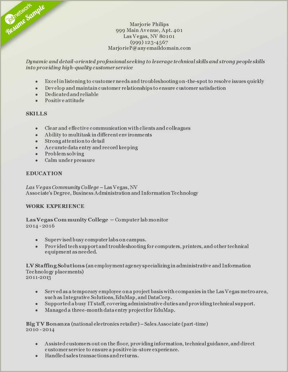 summary-entry-level-resume-examples-resume-example-gallery