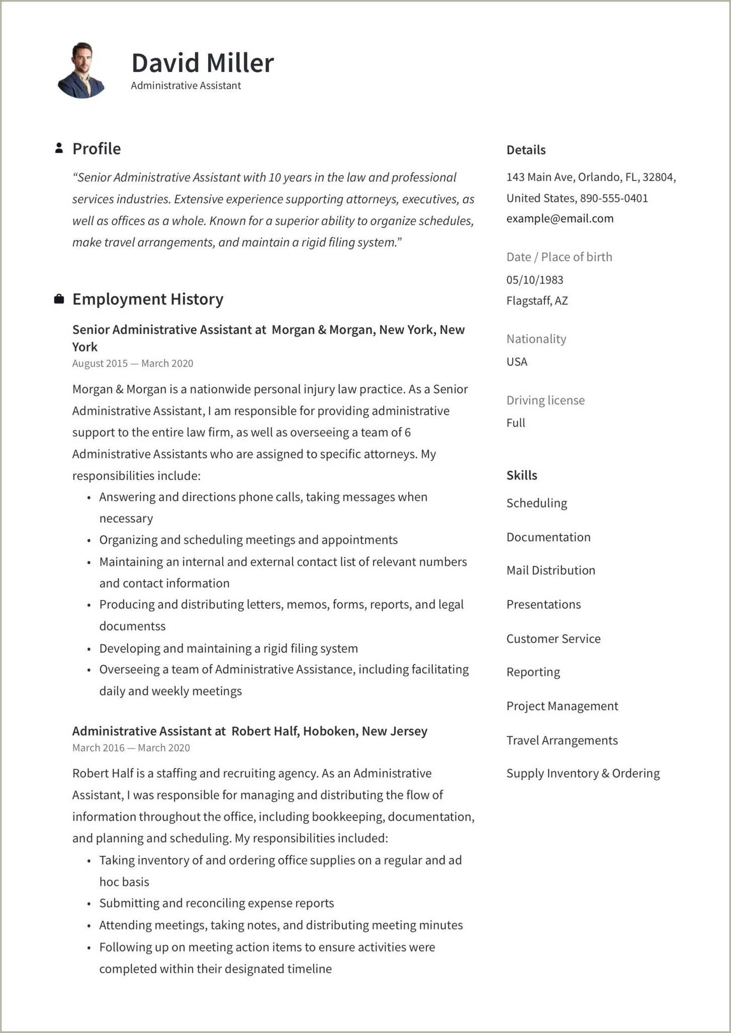 Examples Of Summary Style Resume For Administrative Assistant Resume examples-of-summary-style-resume-for-administrative-assistant-resume