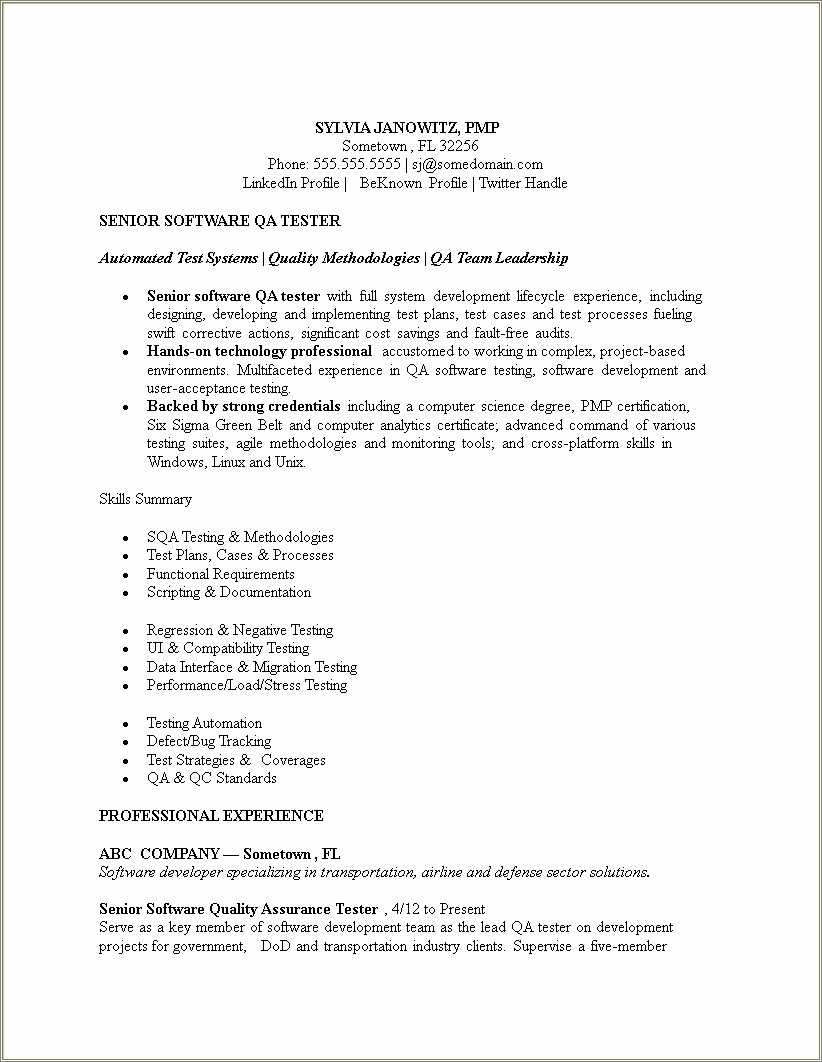 Big Data Test Manager Resume Resume Example Gallery