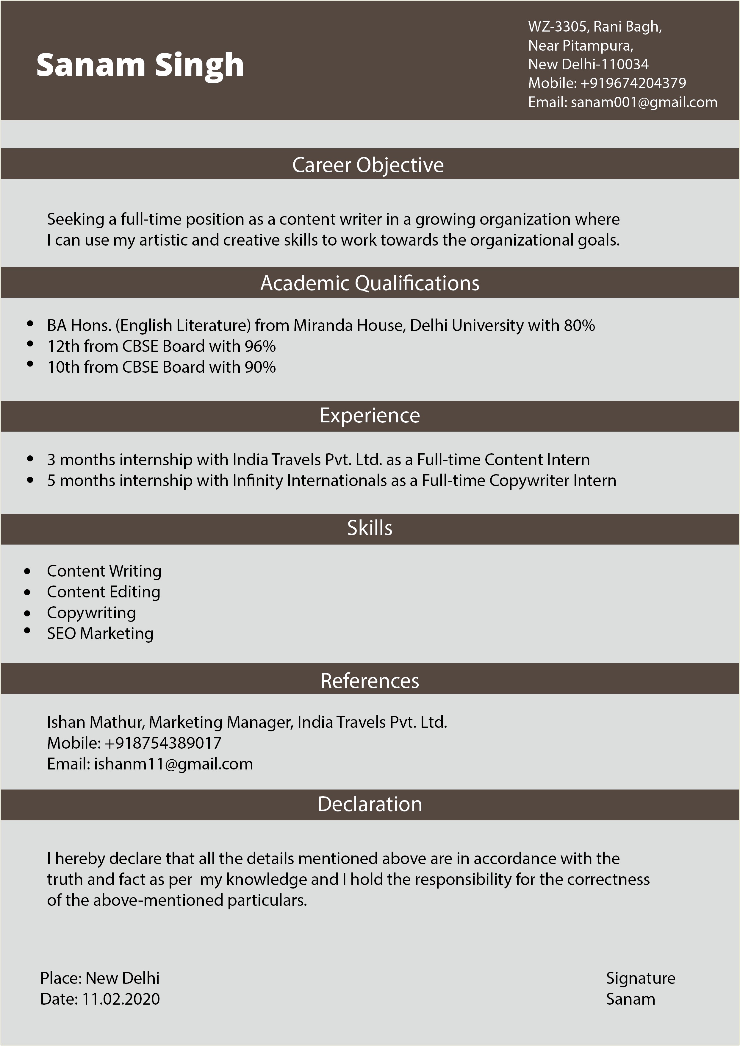 Top Ten Resume Objective Examples Resume Example Gallery