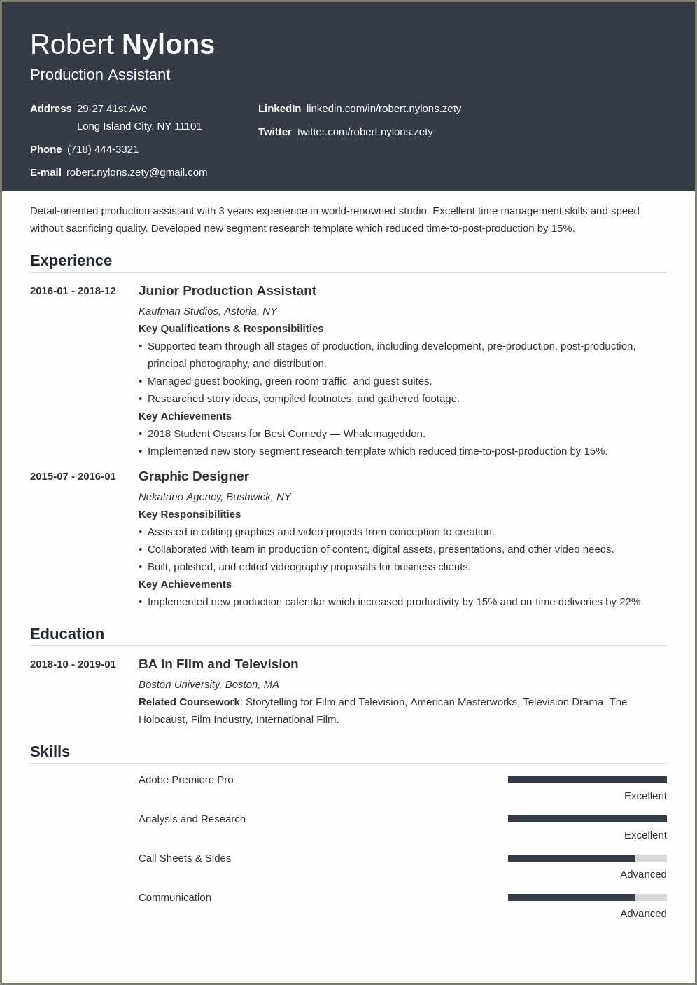 Tv Production Manager Resume Sample Resume Example Gallery tv-production-manager-resume-sample-resume-example-gallery