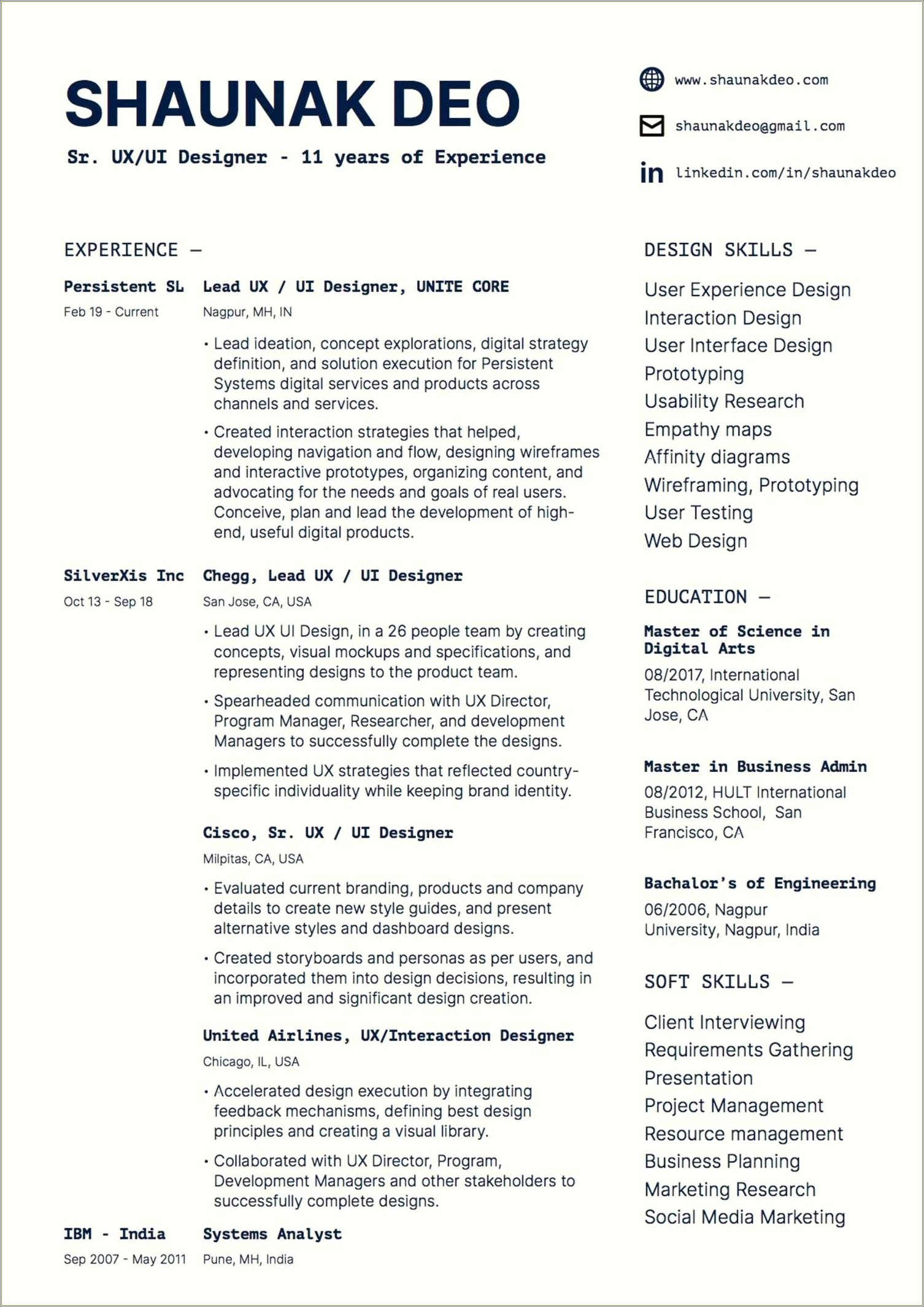 User Experience Designer Resume Example Resume Example Gallery user-experience-designer-resume-example-resume-example-gallery