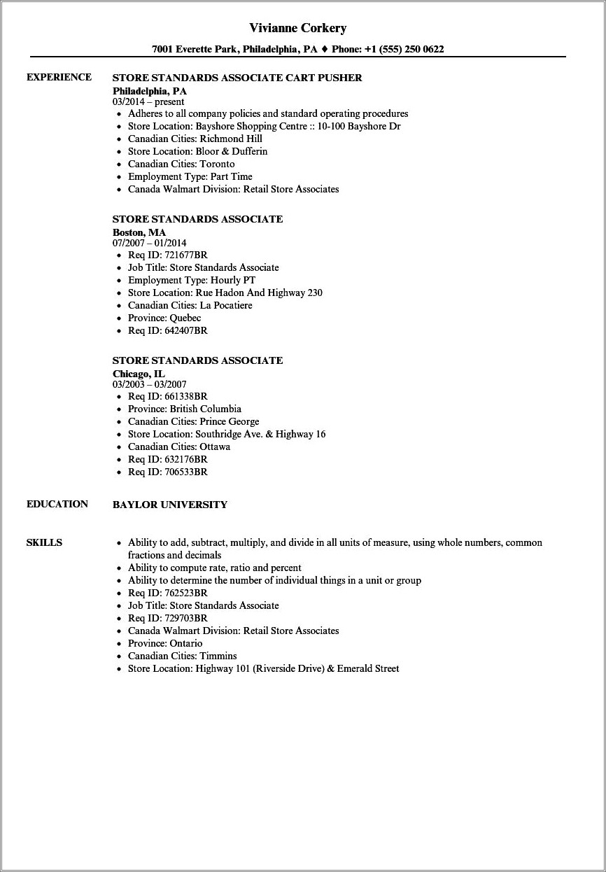 Walmart Retail Job Resume Example Resume Example Gallery walmart-retail-job-resume-example-resume-example-gallery