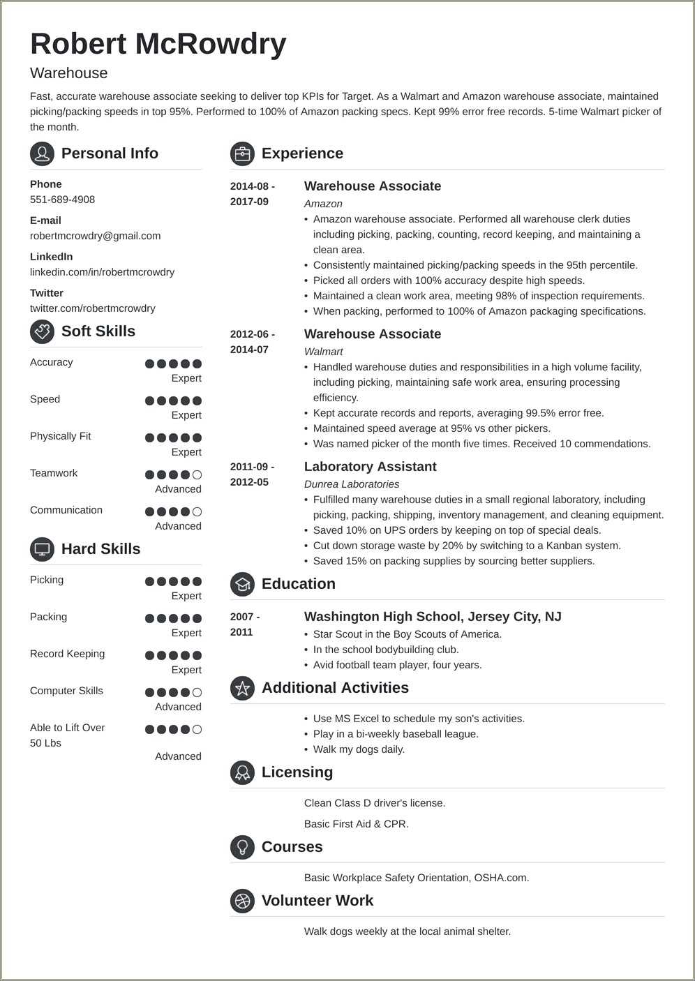 Warehouse Packer Skills For Resume Resume Example Gallery warehouse-packer-skills-for-resume-resume-example-gallery