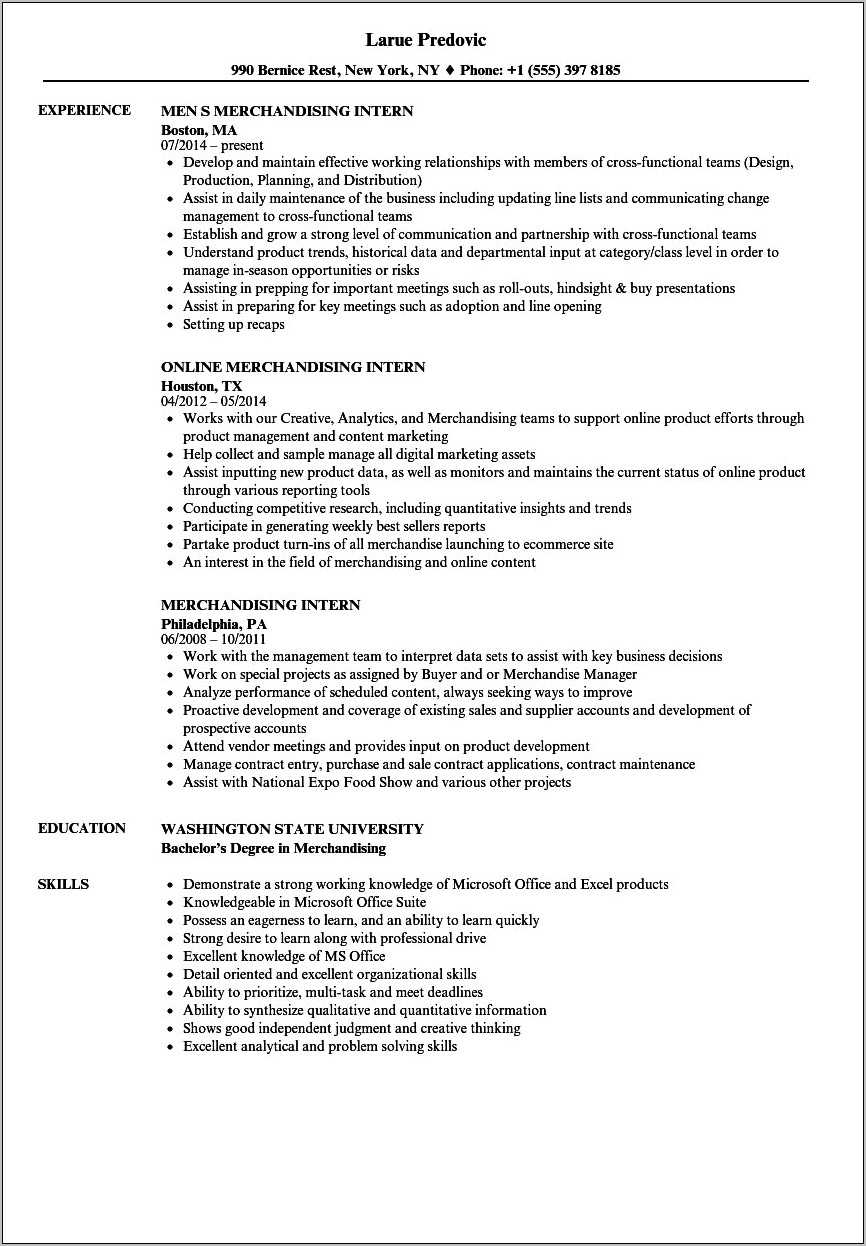Resume Objective Examples For Fashion Merchandising - Resume Example ... Resume Objective Examples For Fashion Merchandising - Resume Example ...