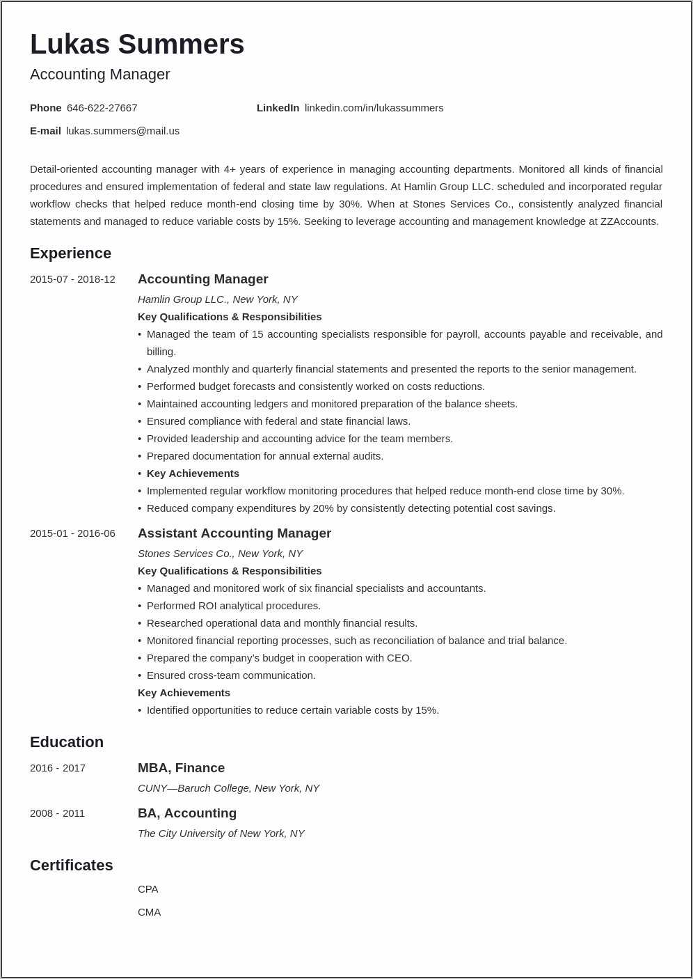 Resume Objective For Accounting Manager Position Resume Example Gallery resume-objective-for-accounting-manager-position-resume-example-gallery