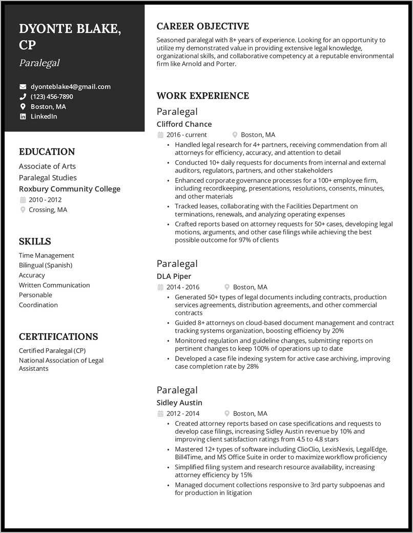 Resumes Example For Time Management Skills - Resume Example Gallery