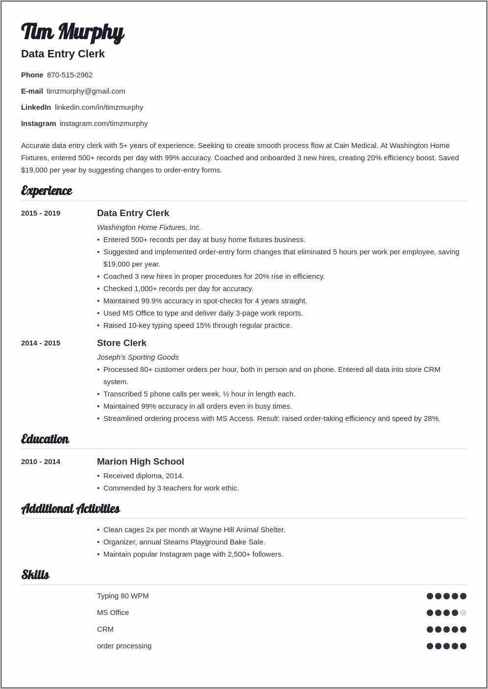 Skills To Put On Resume For Data Entry Resume Example Gallery skills-to-put-on-resume-for-data-entry-resume-example-gallery